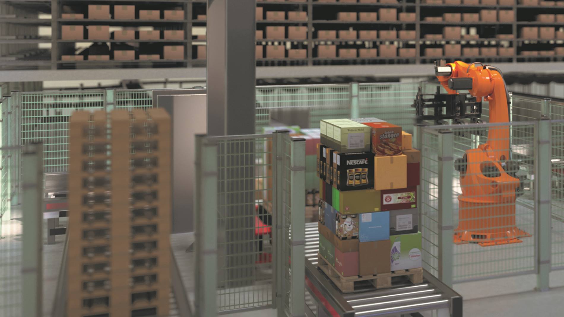 ACPaQ Robotic Mixed Case Palletizer - Swisslog Picking Solutions - Swisslog