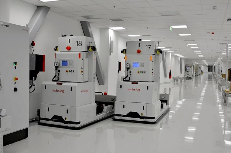 Automated Guided Vehicles AGV for Material Handling - Swisslog